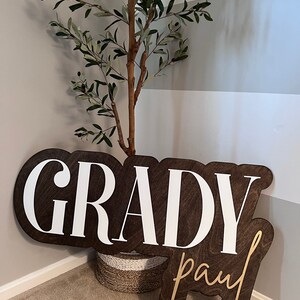 Stacked Custom Name Sign Wood Name Sign Nursery Sign | Etsy