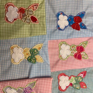 Preppy Girl Monogram Frame Embroidery | Etsy