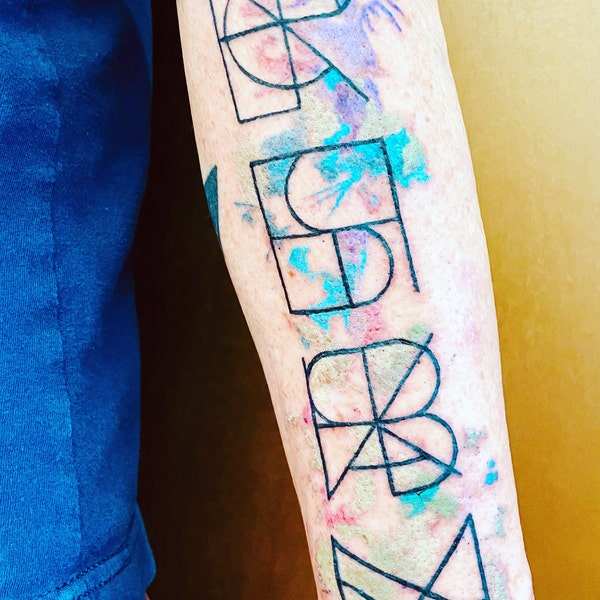 Custom Name Tattoo Design. Name Logo. Tiktok Tattoo Monogram. Gift Idea ...