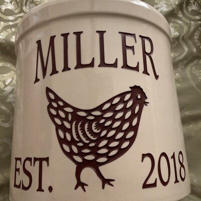 Personalized 2 Gallon Crock Pot 4 Colors Available - Etsy