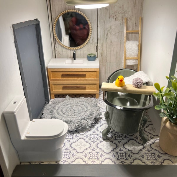 Dollhouse Tiles: 12 Flooring Patterns, A4 Printable Sheet (PDF) - Etsy