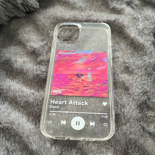 Custom Music Plaque Phone Case Music Player Song Cover for iPhone 16 ...