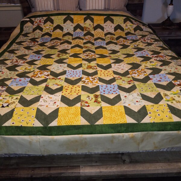 Starry Path Queen Quilt Pattern, Hard Copy Pattern, Precut Pattern ...