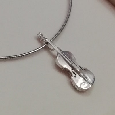 Sterling Silver Violin Ring - Etsy