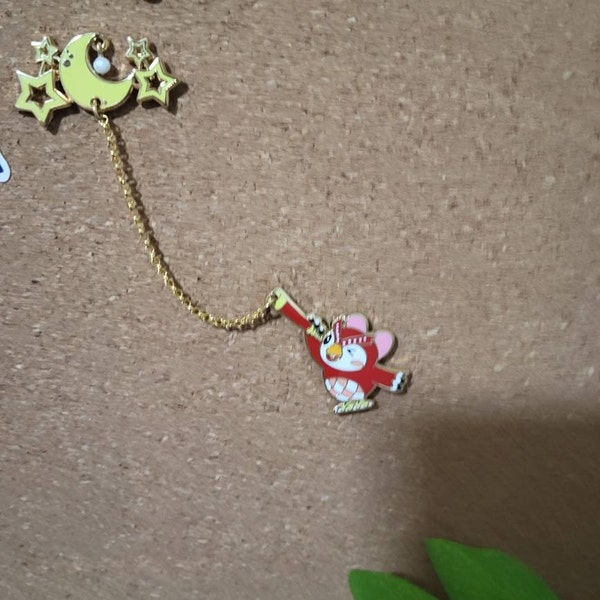 Animal Crossing Enamel Pin - Celeste Stargazer - Etsy