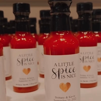 Hot Sauce Wedding Favors, Hot Sauce Gift, Wedding Favors, Mini Hot ...