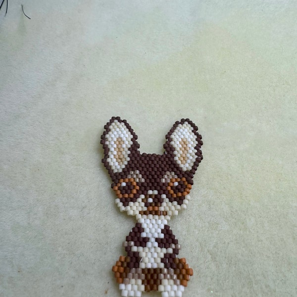 Full Moon Wolf Sitting Brick Stitch Pattern Brick or Peyote Stitch ...