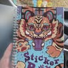 Tiger Reusable Sticker Book / A5 6x8 Reusable Sticker Collection Book ...