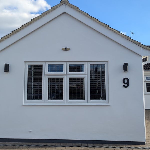 Large, Modern Acrylic House Number, 5mm Thick, Numbers, Floating Digits ...
