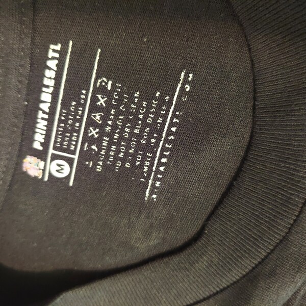 Editable Clothing Tag Template, DIY Tshirt Neck Label Tags, Custom ...