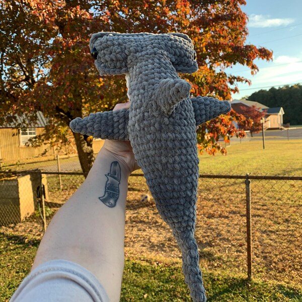 PATTERN: Plush Hector the Hammerhead Shark Pattern - Amigurumi ...