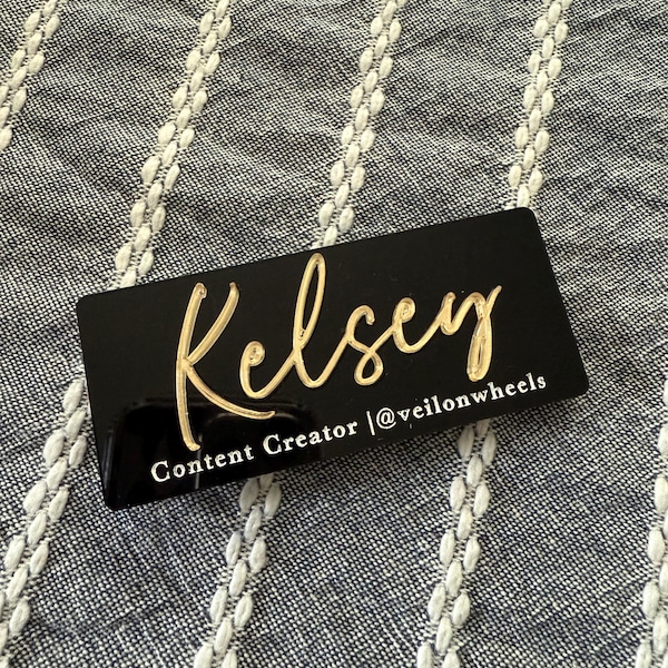 Custom Acrylic Name Badge Magnetic Name Badge Acrylic Name Plate ...