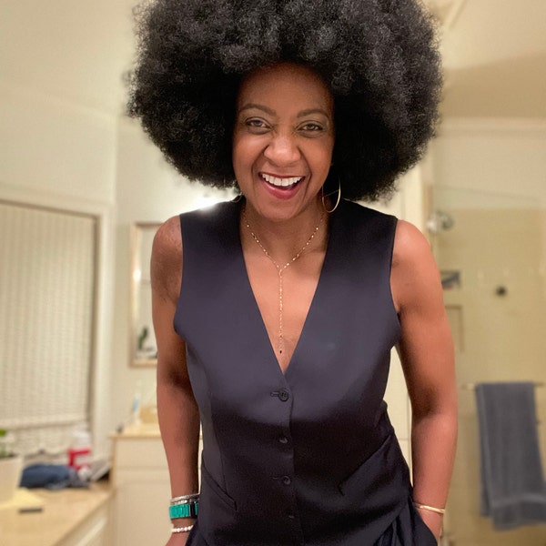 Large Black Afro Synthetic Costume Wig [96 474 Lafro 1b] Etsy