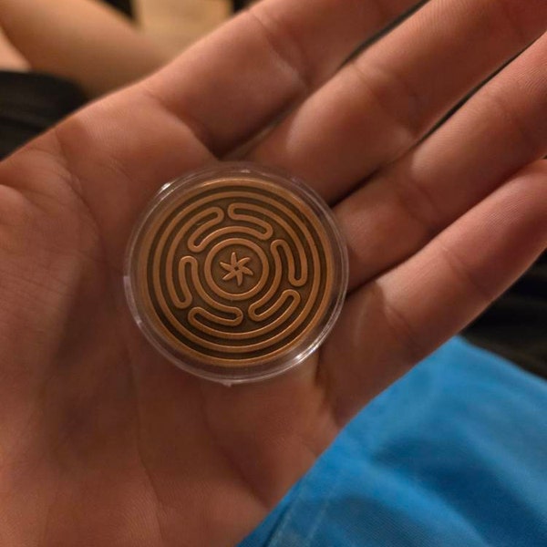 HECATE'S WHEEL COIN || Hecate's Wheel Coin || Pendant, Keychain, Pin ...