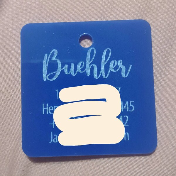 Premium Backpack Name Tags Personalized, Customized Luggage Name Tags ...