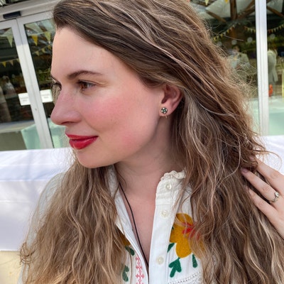 Antique Art Deco Silver Marcasite Pool of Light Rock Crystal Flower ...