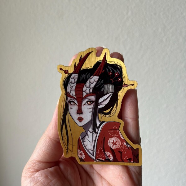 Yurei 12x18 Poster Ghost Girl Yokai in Kimono Art Print Original Geisha ...