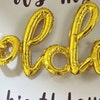 16 Script GOLD Letter Balloons Create Your Balloon Banner Gold Foil ...