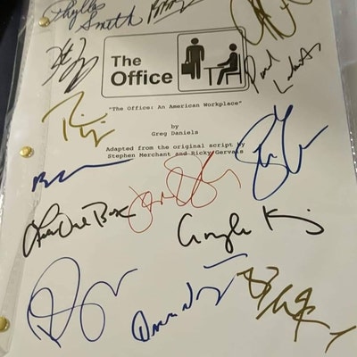 The Office TV Pilot Signed Script Autograph Screenplay Steve Carell ...