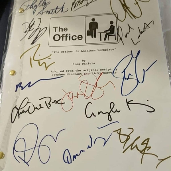 The Office TV Pilot Signed Script Autograph Screenplay Steve Carell ...