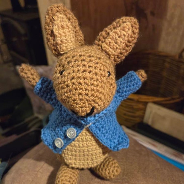 Large - Peter Rabbit Crochet Pattern, Amigurumi Rabbit Pattern, Peter ...