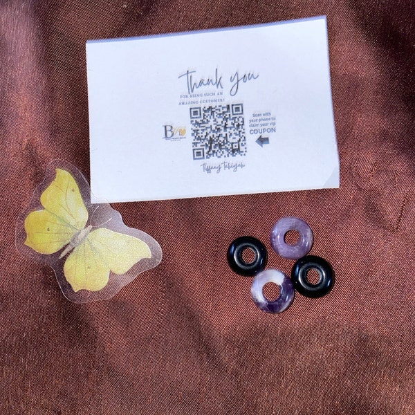 6mm Wide Big Hole Gemstone Loc Beads, Dreadlock Hair Accessories, Beads ...