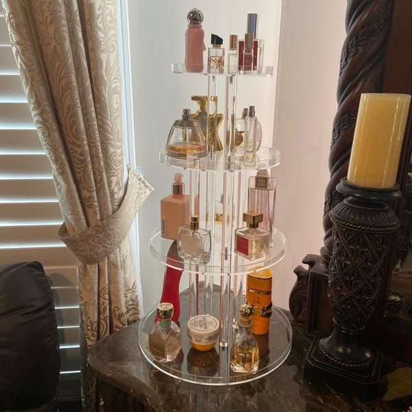Perfume Storage Organizer, Acrylic Makeup Organizer, 3 Tier , 4 Tier ...