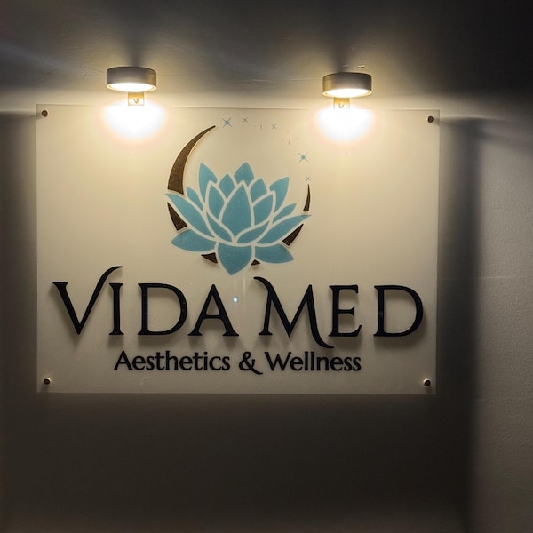 Rectangular 3D Business Logo Sign | 3D Acrylic Sign | Acrylic Business ...