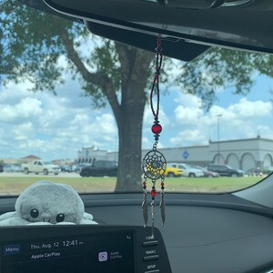 Iridescent CRYSTAL GEM Car Accessories Rear View Mirror Car | Etsy