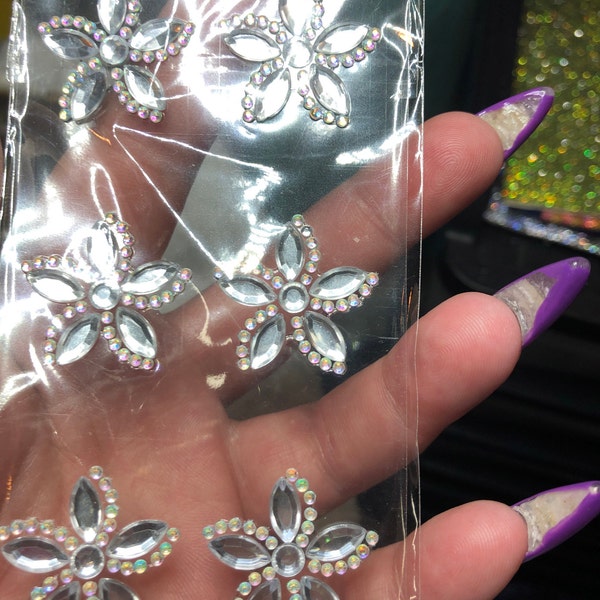 Divine Self Adhesive Crystals | 8 X Stick on Crystal Decorations ...