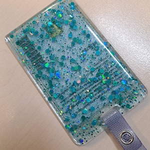 Resin Card Holder ID Card Holder Bank Card Holder Foil - Etsy Australia