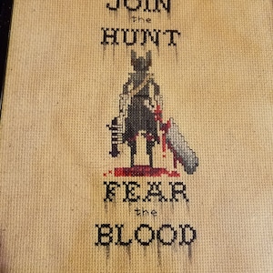Bloodborne Plain Doll & Hunter Gamer Cross Stitch Patterns PDF Download ...
