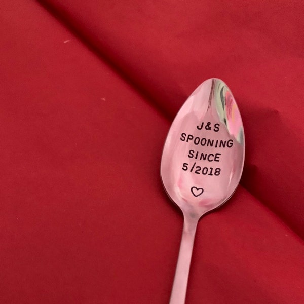 Spooning Since-your Initials and Date-valentine’s-boyfriend Gift-11th ...