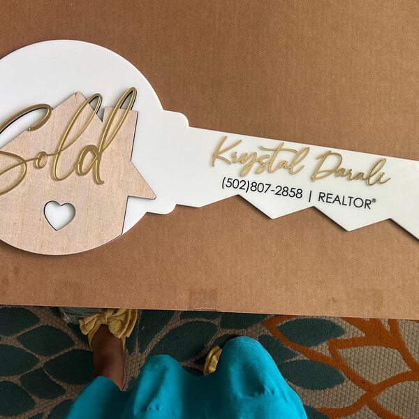 Personalized Realtor Key With Heart | Closing Realty | House Sold ...