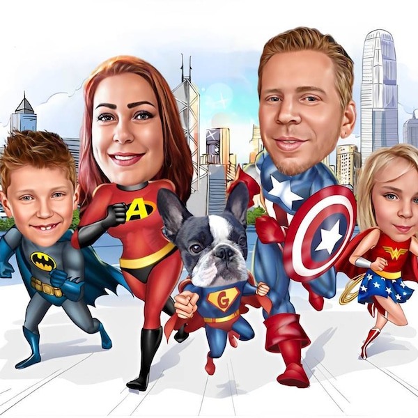 Custom Female Boss Cartoon Portrait, Boss Portrait, Gifts for Boss ...