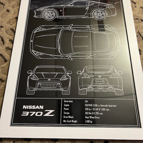 Toyota GR86 Blueprint Poster (2022) - Etsy