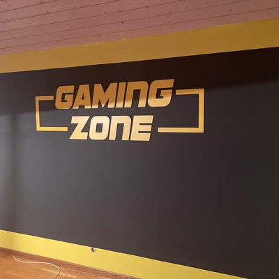 Gaming Zone, 3D Wall Decor, Video Games Sign, Gameroom Sign Gifts ...
