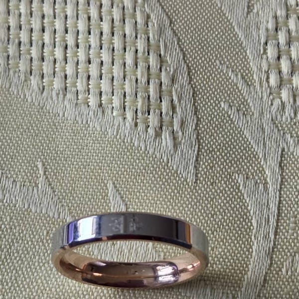 Personalized Japanese Name Rose and Silver Two Tone Stainless Steel ...