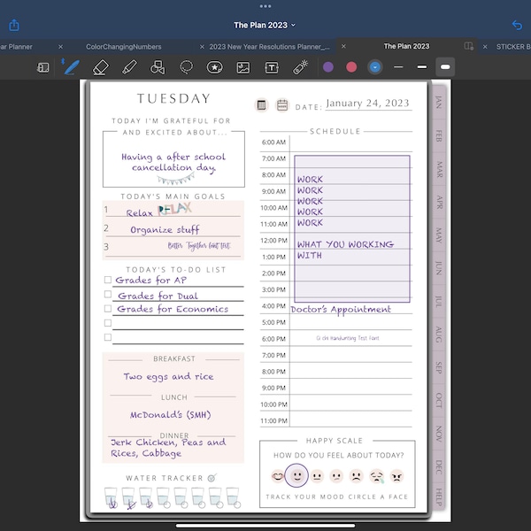 2025 Digital Planner Goodnotes iPad & Tablet Template Easy-to-use Daily ...