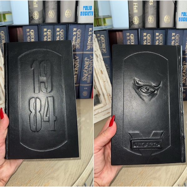 1984 Leather Bound, 1984 George Orwell, 1984 Book, George Orwell 1984 ...