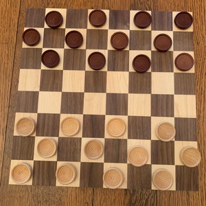 26 Pack 1.25 Wood Stacking Checkers Finished in Clear - Etsy