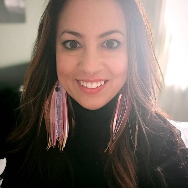 Aquamarine Petit Earrings - Colorful Earrings, Lightweight Leather ...