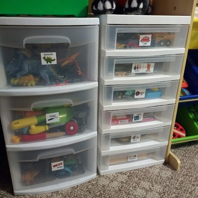 Kids Toy Room Organization Labels Storage Picture Printables - Etsy