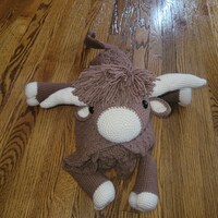 3in1 Highland Cow Folding Baby Blanket Crochet Pattern Scottish Cow ...