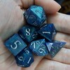 Sossal Frostbite Dice Set for Dnd 7 Piece Sharp Edge Resin Dice Set ...