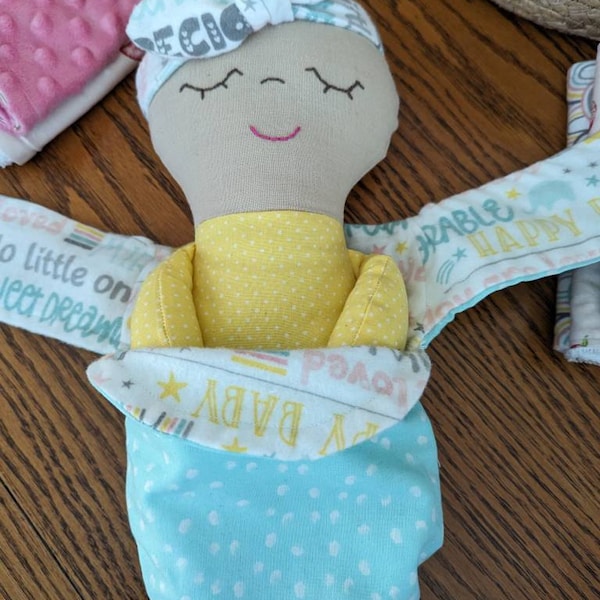Swaddle Baby Rag Doll Pattern and Tutorial - Etsy
