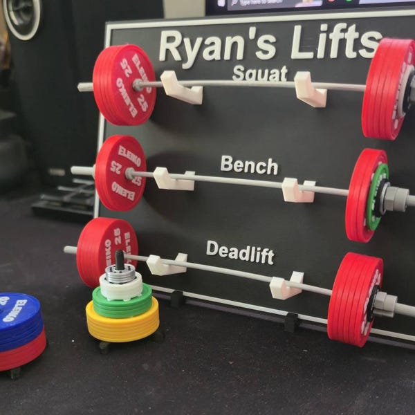 Personal Gym Lifts Tracking Board, Weightlifting Powerlifting Crossfit ...