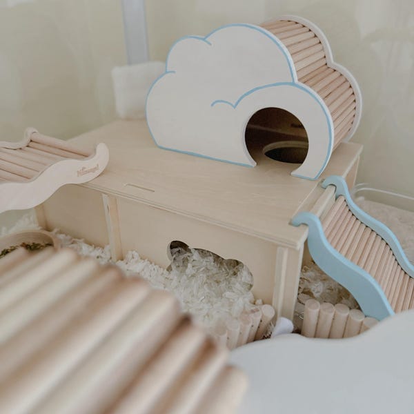 Hamster Stairs, Staircase, Ladder, Bridge, in Natural Wood (hamster ...