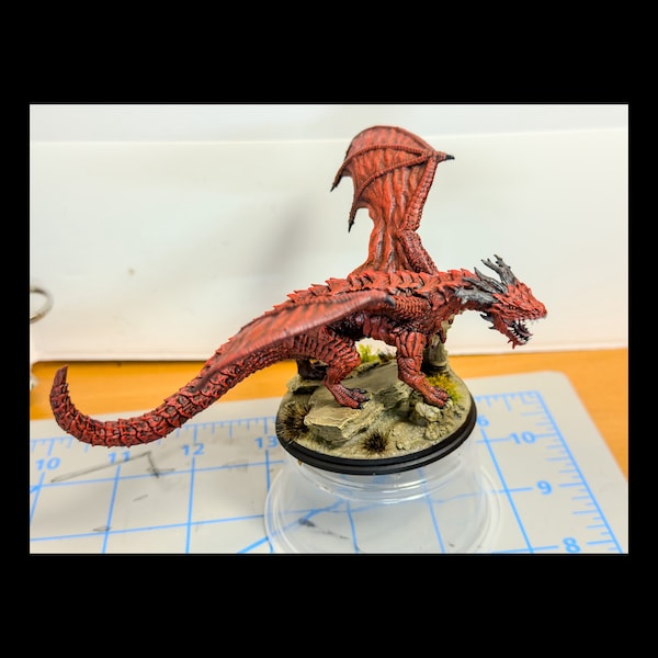 Ancient Red Dragon Miniature | Gargantuan Dragon Boss | Resin Monster ...