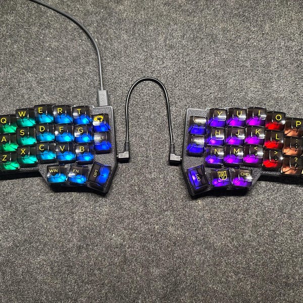 Totem by GEIST: 38-key Low Profile Choc Split Keyboard - Etsy